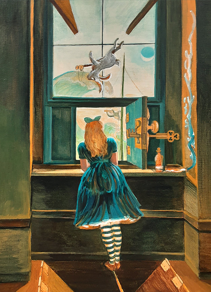 Alice Looking Through an Unlocked Window Remake Renaissance – Real ...
