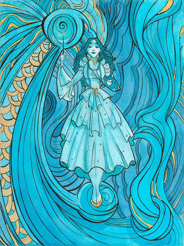 Paige of Wands [Tarot] (FFI) – Real Fantastic Art